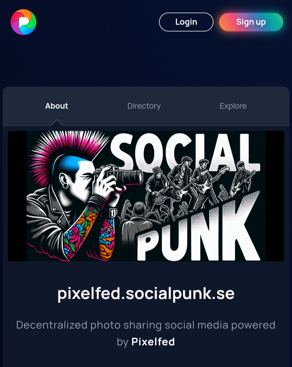 Pixelfed-server för punkare